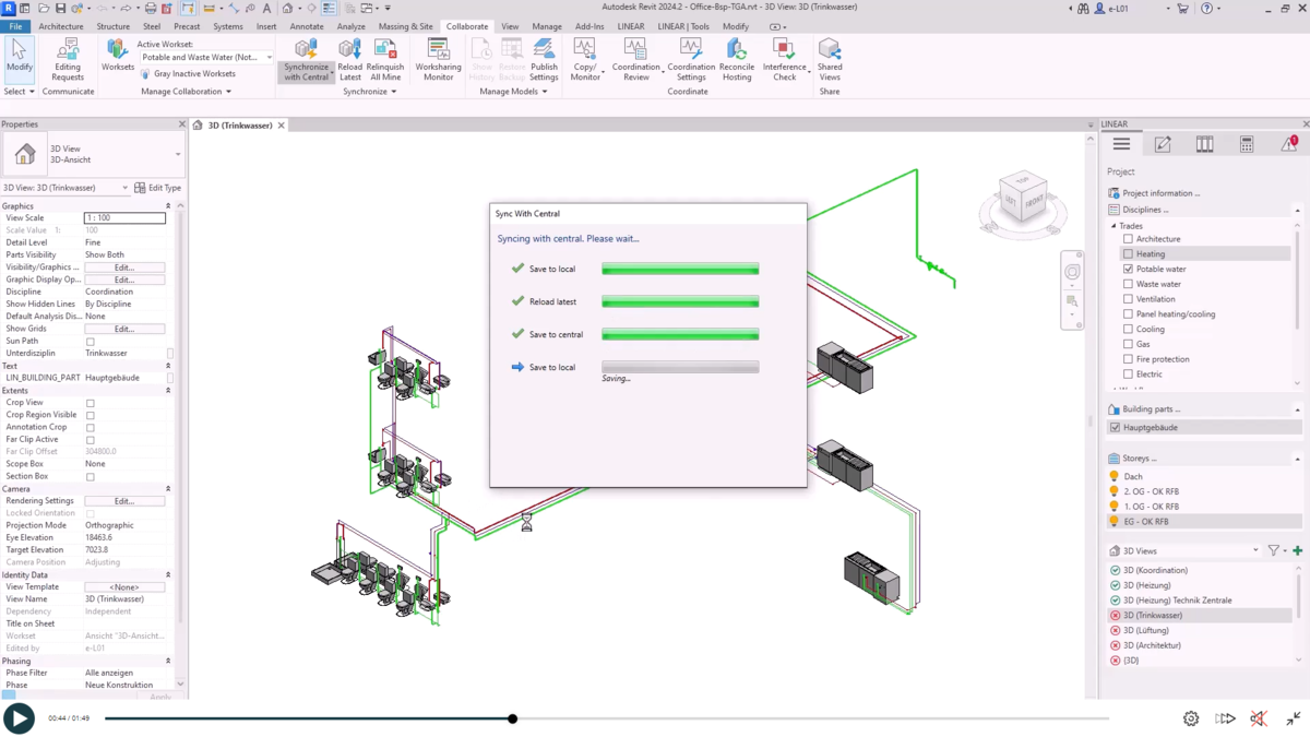 New Course Collaboration Activities In Revit Linear