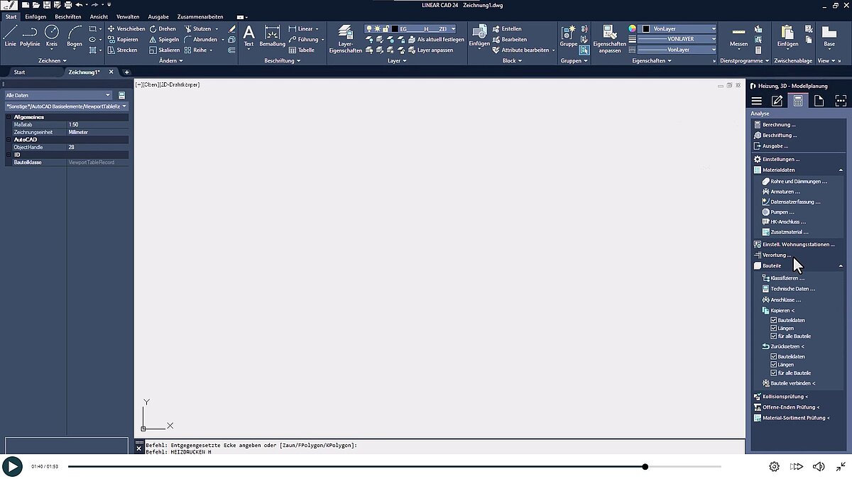 Weiterer Kurs: Grundlagen der Bedienung der LINEAR Solutions für AutoCAD | LINEAR