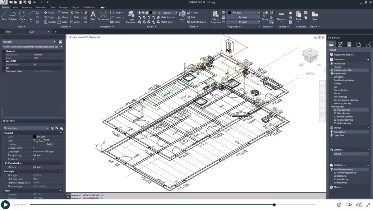 Further course: Basics of using the LINEAR Solutions with AutoCAD | LINEAR