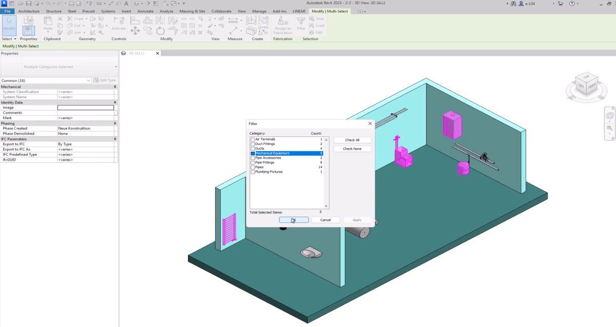 New E Learning Course Basics Of Operating Revit Linear