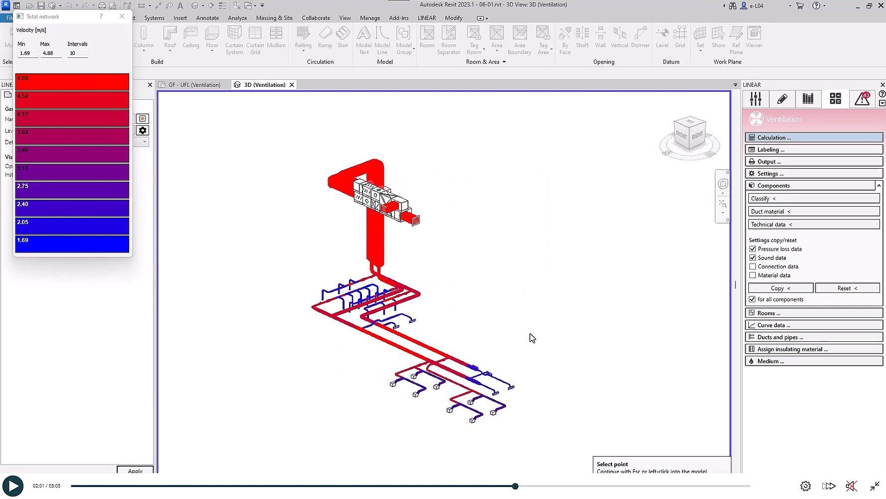 New e-learning course: Calculating ventilation networks in Revit: LINEAR