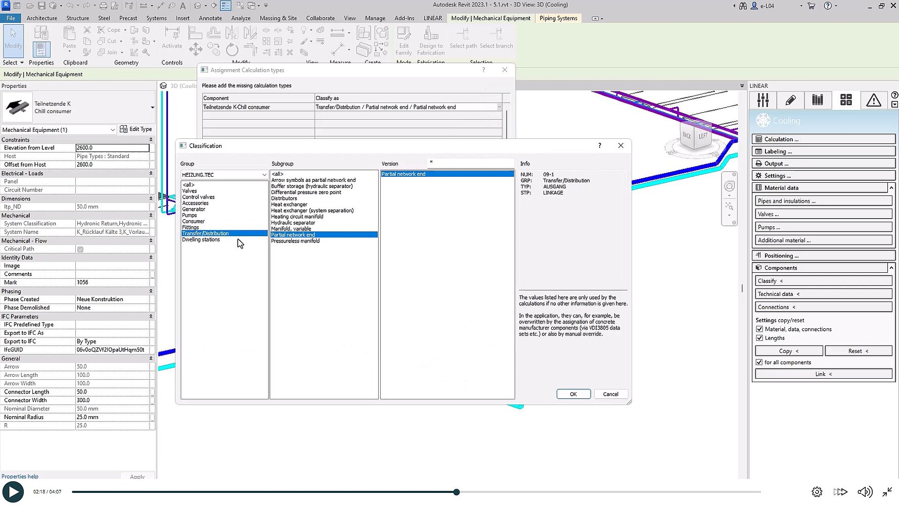 Nieuwe cursus: Koelleidingnetwerk berekenen in Revit: LINEAR