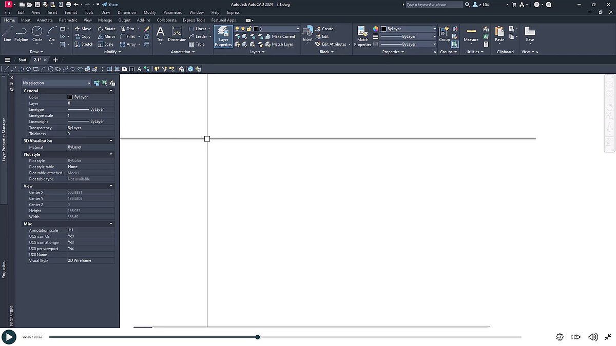 Further e-learning course: Basics of operating AutoCAD | LINEAR