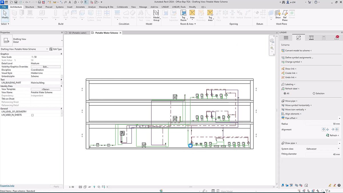 E-learning course on the new schematic design in Revit | LINEAR