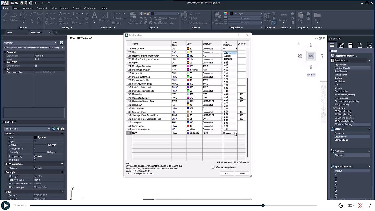 New course on tables and their purposes in AutoCAD | LINEAR