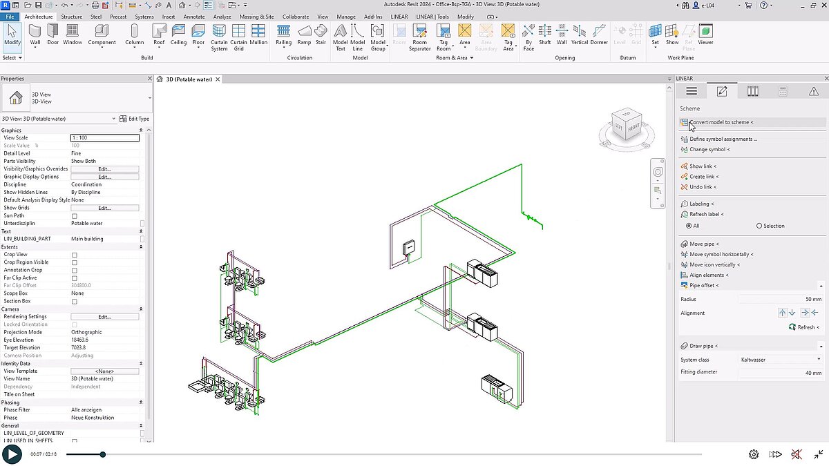 E-learning course on the new schematic design in Revit | LINEAR