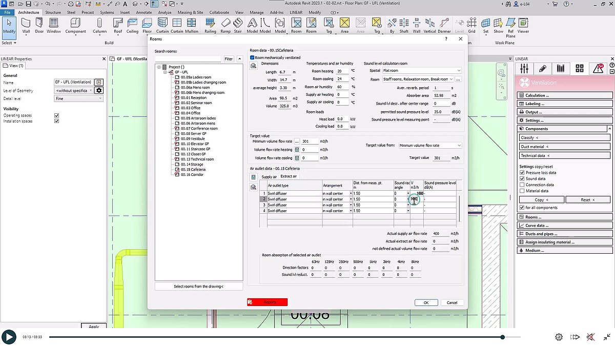New e-learning course: Calculating ventilation networks in Revit | LINEAR