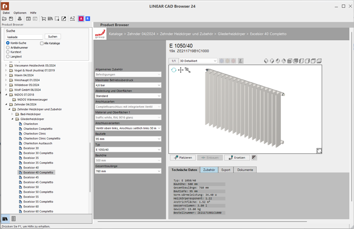 Different formats, same task: CAD models and product data for LINEAR manufacturer libraries | LINEAR